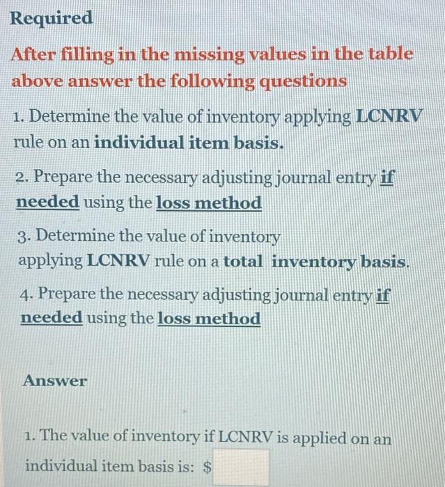 Solved Rover Company uses the LCNRV method to determine the | Chegg.com
