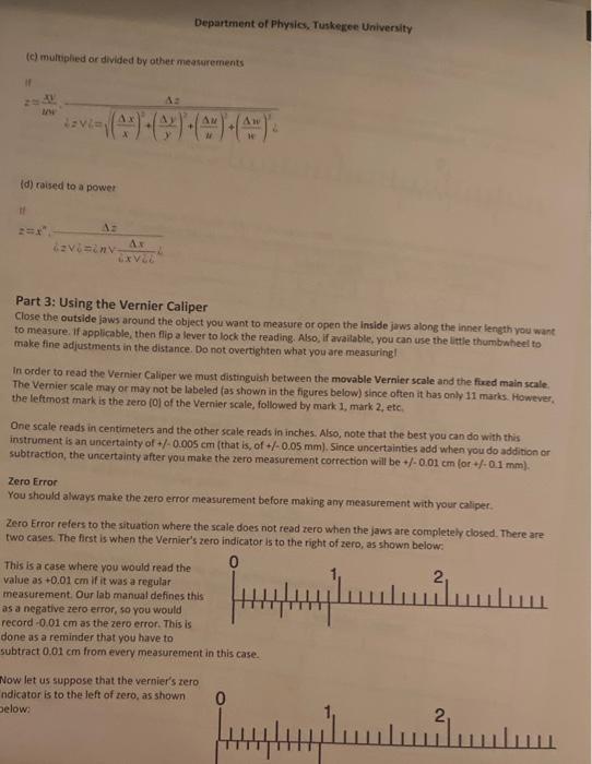 Solved Equipment Required: Meter stick, metric ruler, | Chegg.com