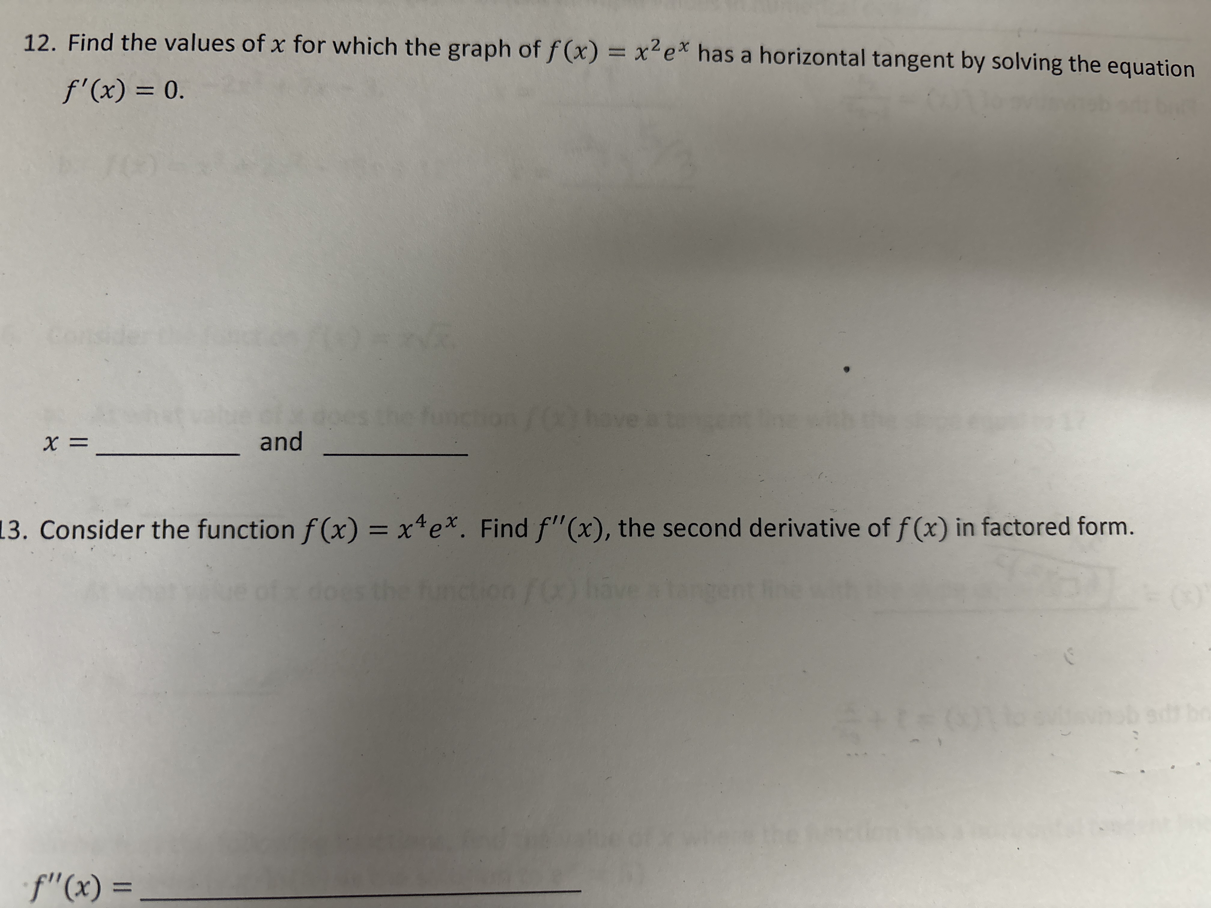Solved Find the values of x ﻿for which the graph of | Chegg.com