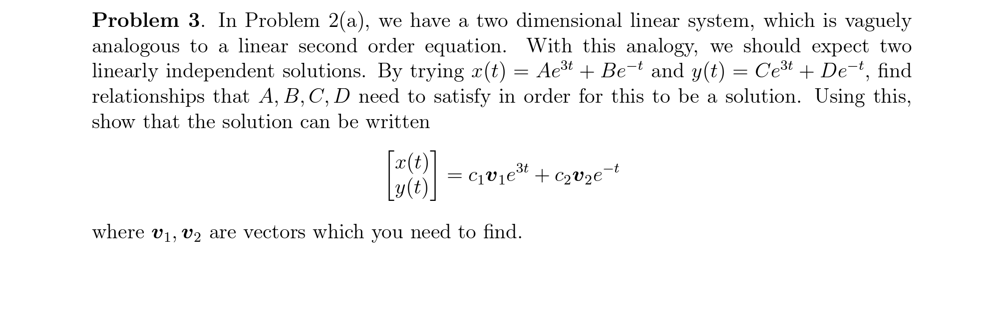 Solved Problem 3. ﻿In Problem 2(a), ﻿we have a two | Chegg.com