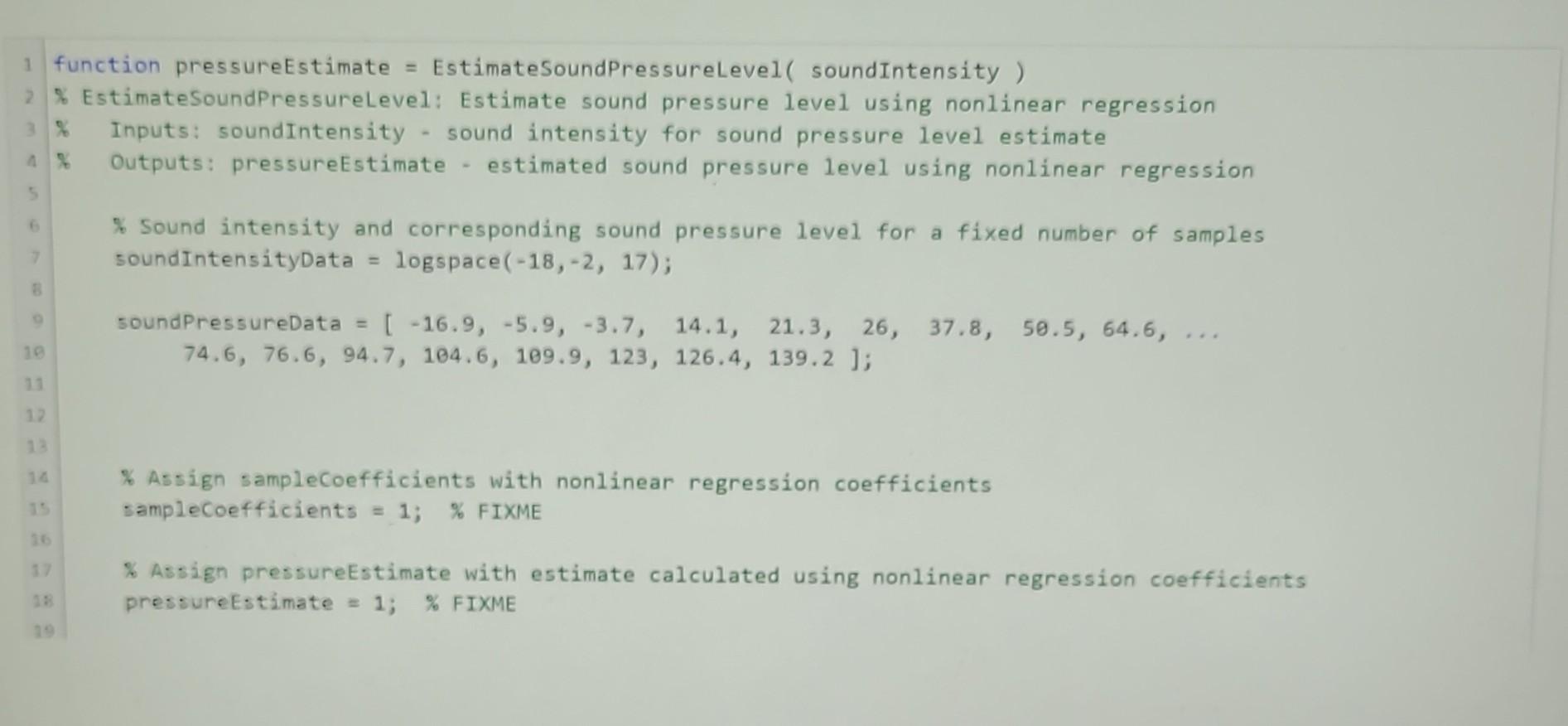 Solved Calculating sound pressure level using nonlinear | Chegg.com