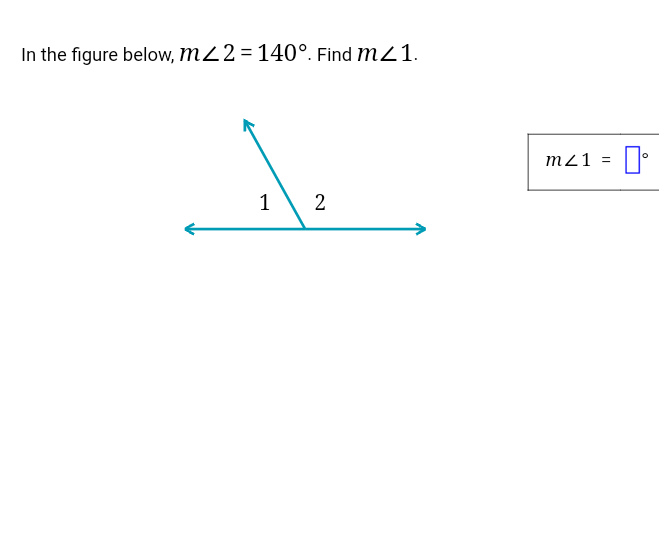 Solved In the figure below, m?2=140°. ﻿Find m?1. | Chegg.com
