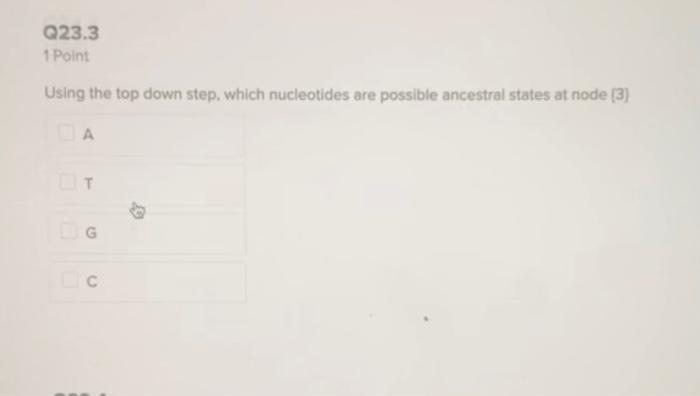Solved Q23 Using the Fitch algorithm, Part 1 6 Points We can | Chegg.com