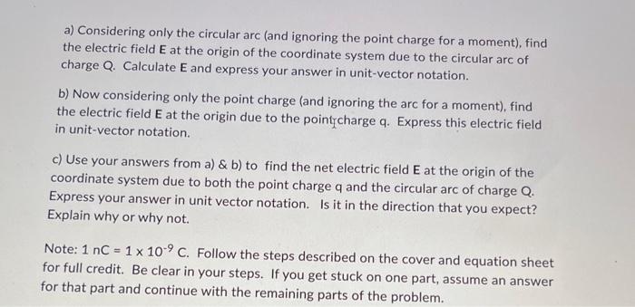 Solved Consider the charge configuration shown consisting of | Chegg.com