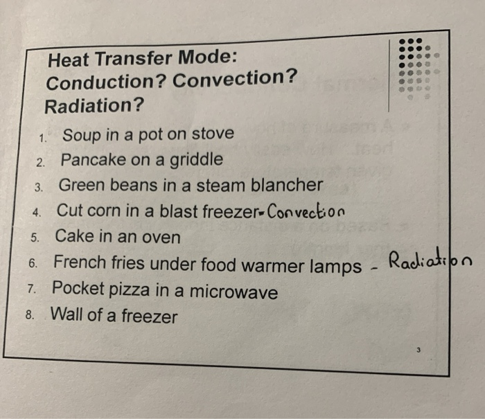 Pots Heat Transfer Convection Examples
