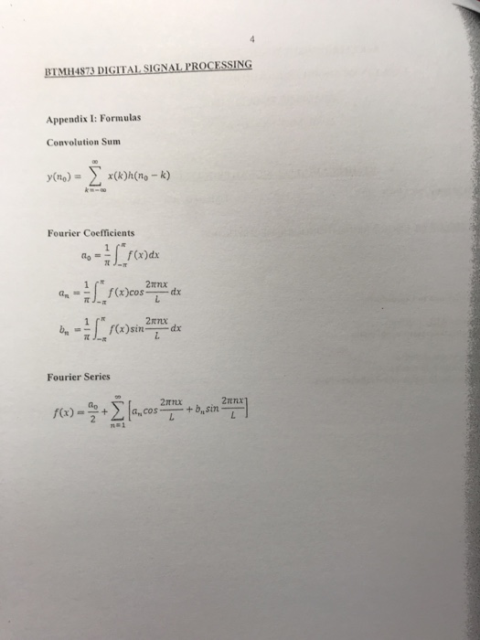 Solved Qi Given A Digital Signal Processing Dsp System 
