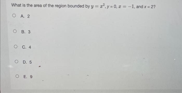 Solved What is the area of the region bounded by | Chegg.com