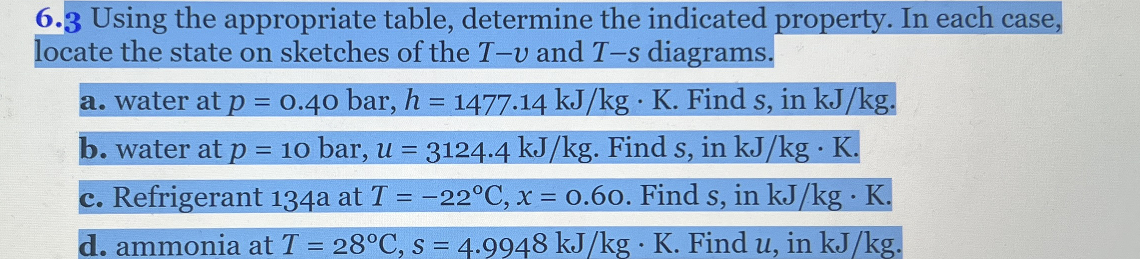 Solved by an EXPERT 6.3 ﻿Using the appropriate table, determine the | Chegg.com