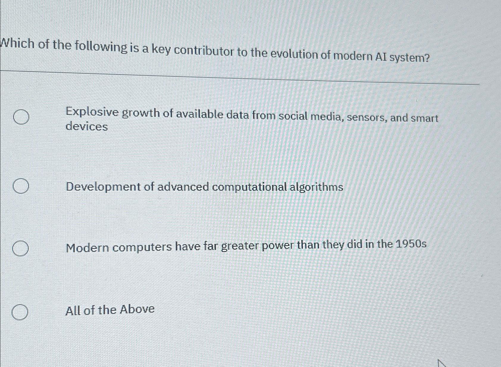 Solved Which of the following is a key contributor to the | Chegg.com
