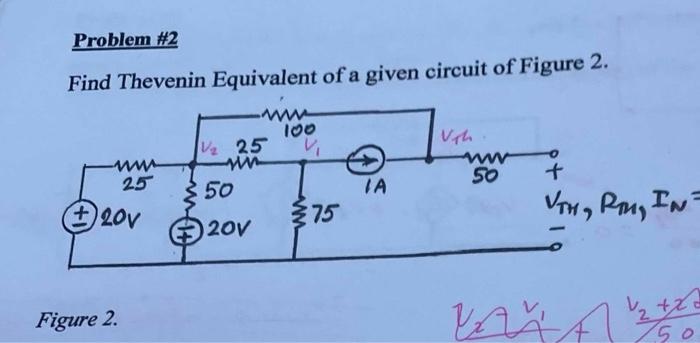 Solved Find Thevenin Equivalent of a given circuit of Figure | Chegg.com