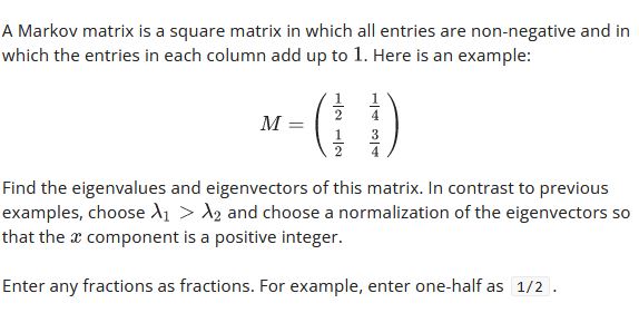 Solved A Markov matrix is a square matrix in which all | Chegg.com