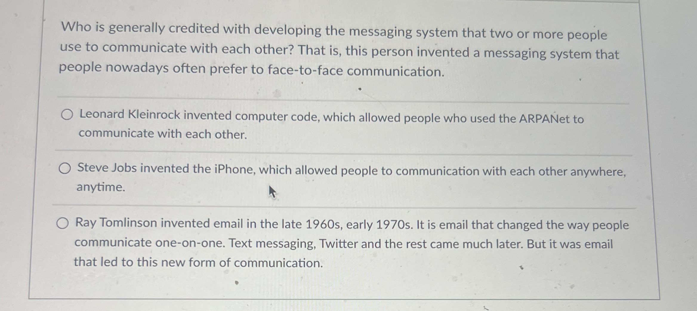 Solved Who is generally credited with developing the | Chegg.com