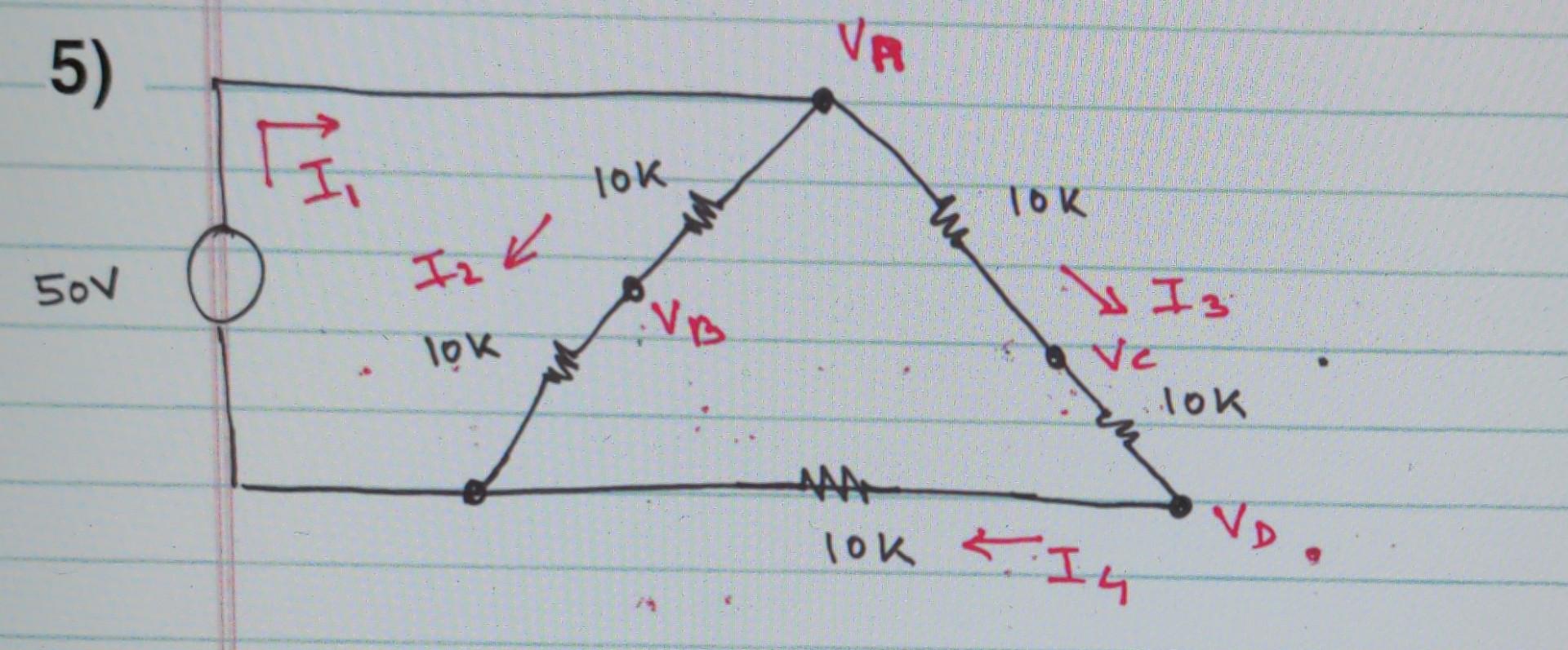 Solved Find each current and voltage across the circuit | Chegg.com