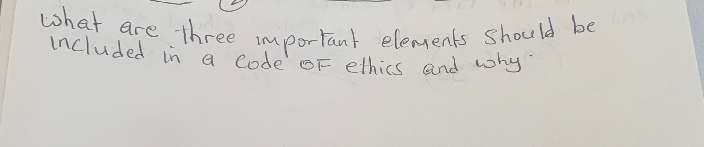 Solved what are three important elements should be included | Chegg.com