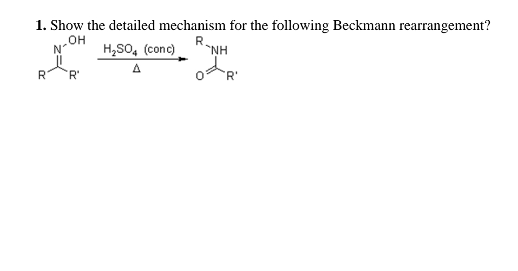 Solved Show the detailed mechanism for the following | Chegg.com