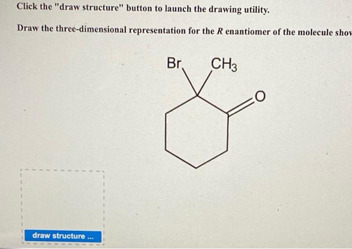 Solved Draw the three dimensional representation of the | Chegg.com