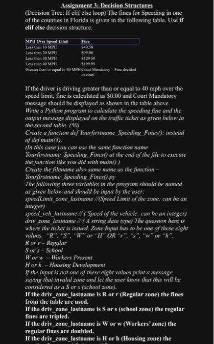 Solved Assignment 3; Decision Structures (Decision Tree: If | Chegg.com