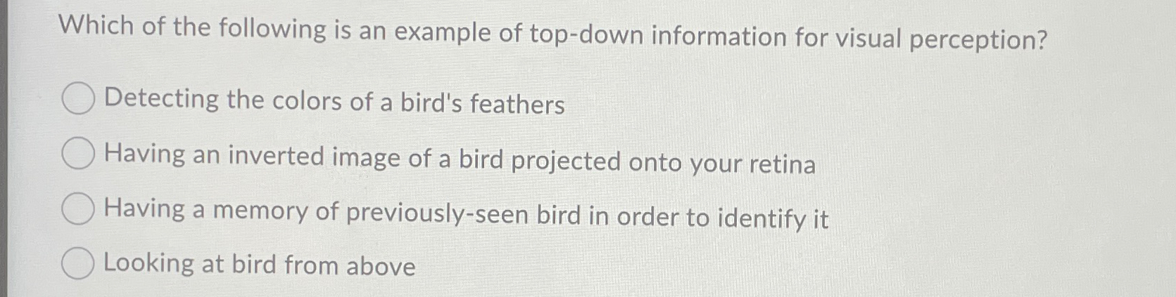 Solved Which of the following is an example of top-down | Chegg.com