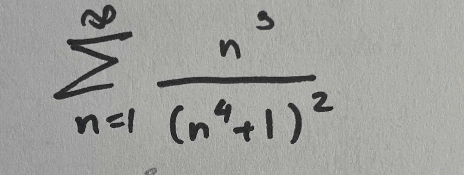 Solved ∑n=1∞n3(n4+1)2 ﻿ Determine whether the series | Chegg.com