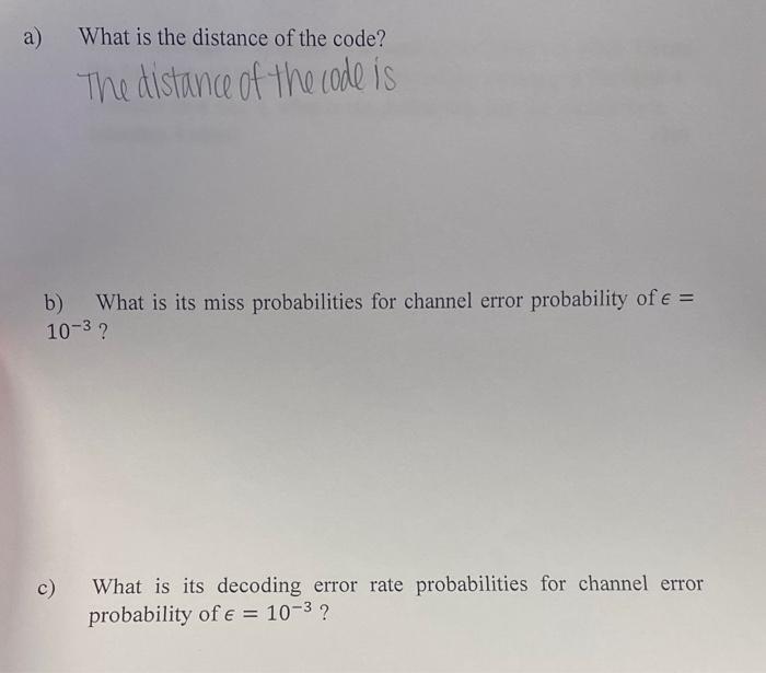 Solved 5. The Hamming (7,4) code uses a generator matrix of | Chegg.com