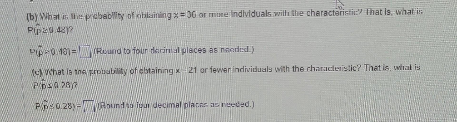 Solved Suppose a simple random sample of size n=75 is | Chegg.com