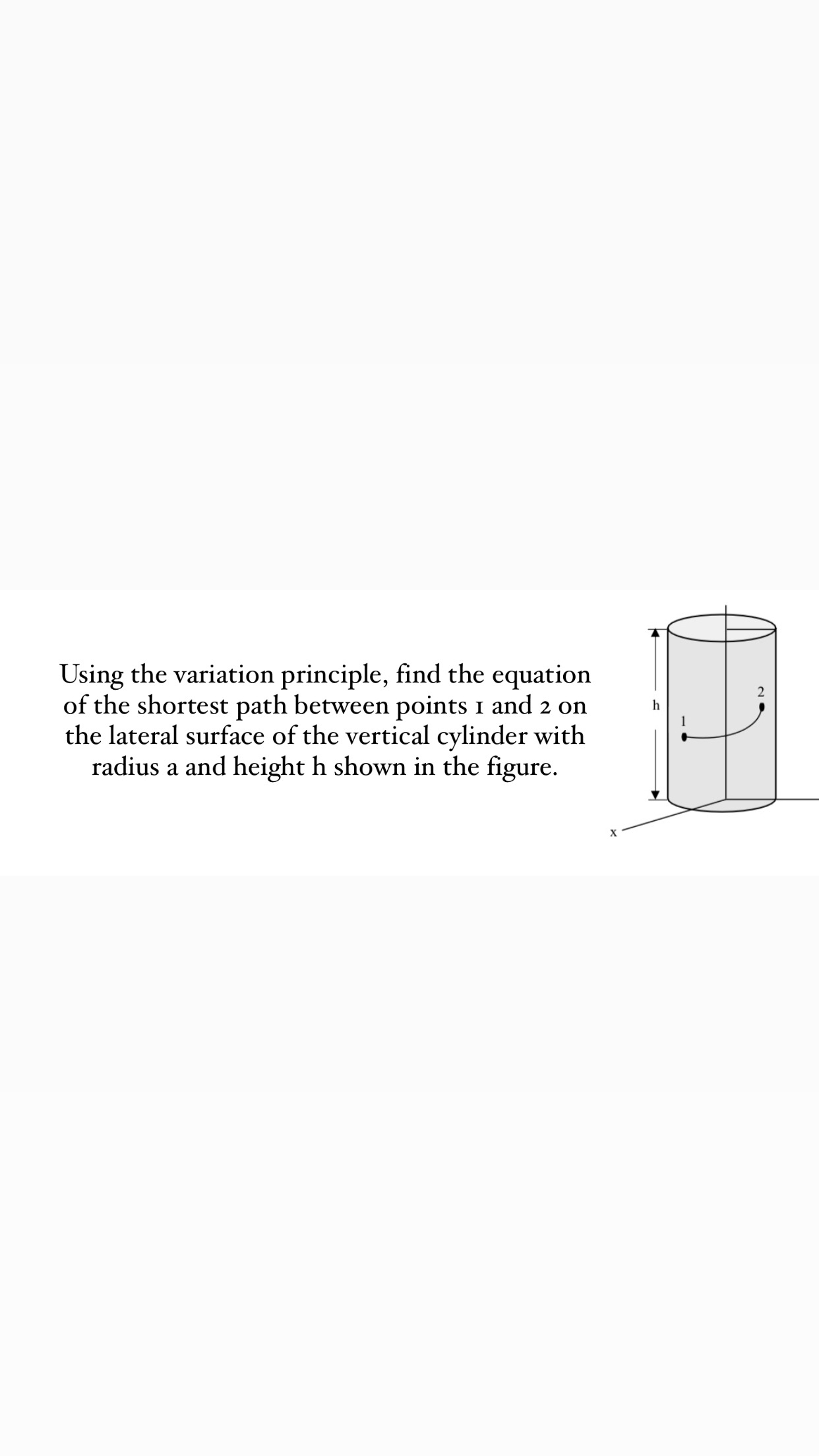 Solved Using the variation principle, find the equation of | Chegg.com