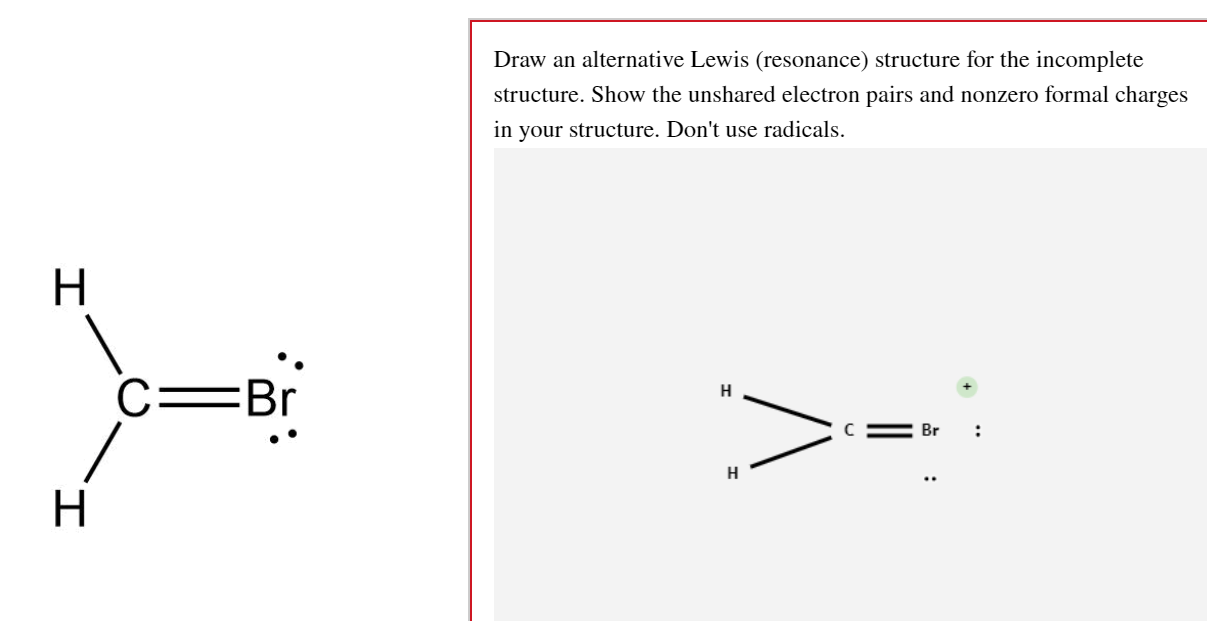 Solved Draw an alternative Lewis (resonance) ﻿structure for | Chegg.com
