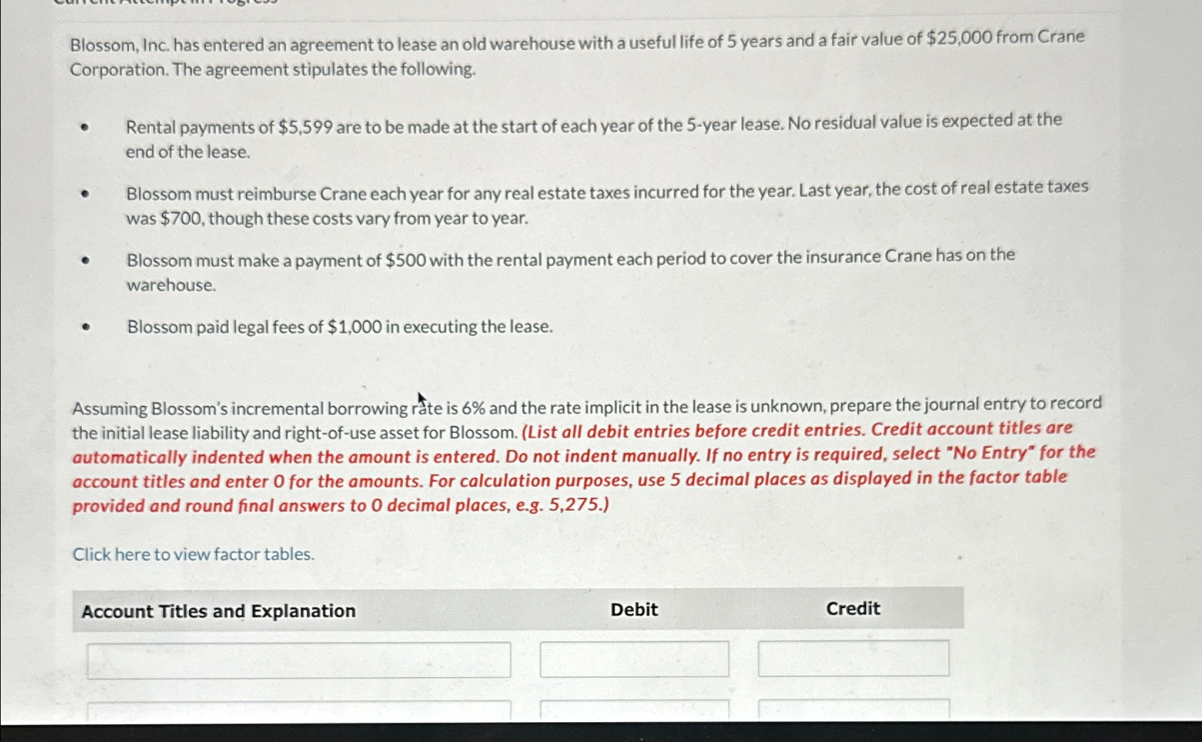Blossom, Inc. has entered an agreement to lease an | Chegg.com