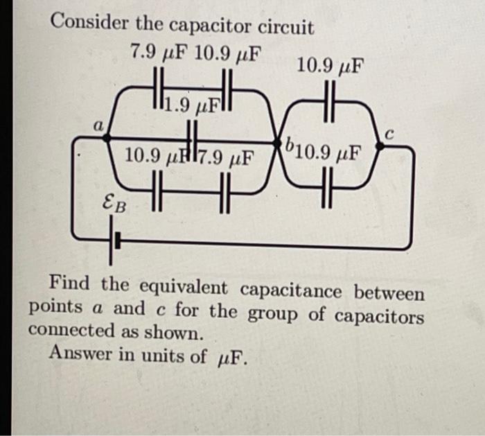 Solved Consider the capacitor circuit What is the effective | Chegg.com