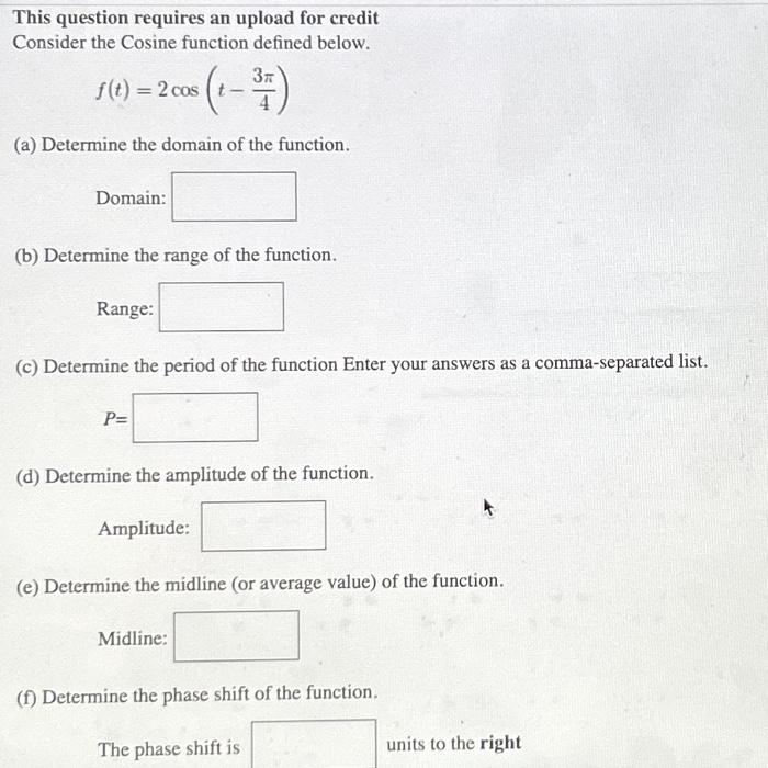 Solved This question requires an upload for credit Consider | Chegg.com