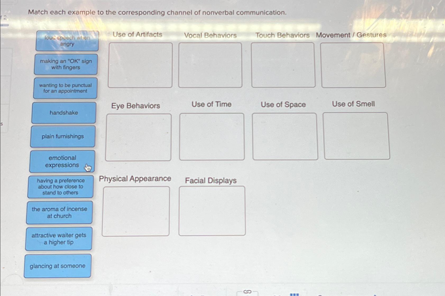 Solved Match each example to the corresponding channel of | Chegg.com