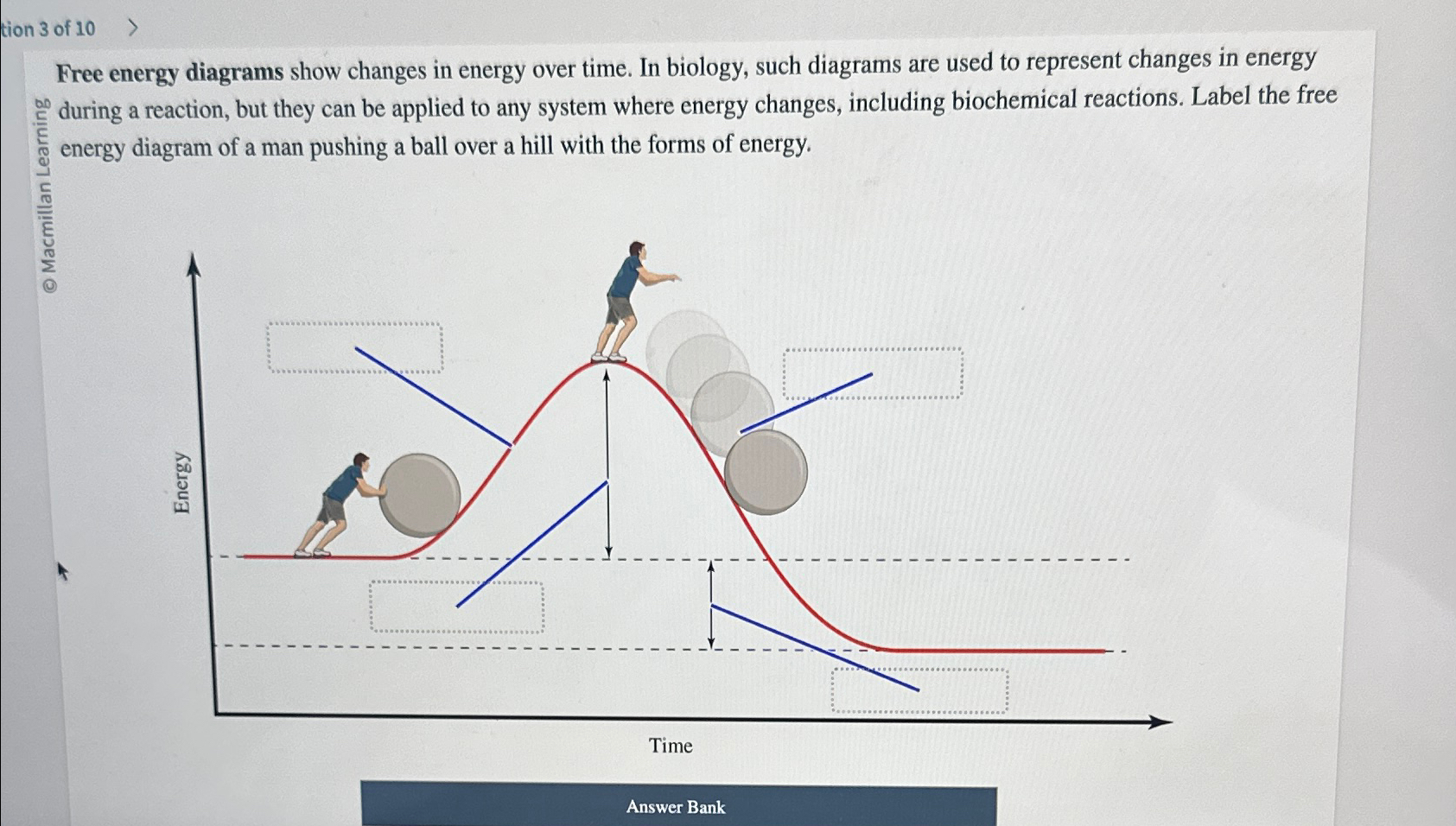 Solved tion 3 ﻿of 10Free energy diagrams show changes in | Chegg.com