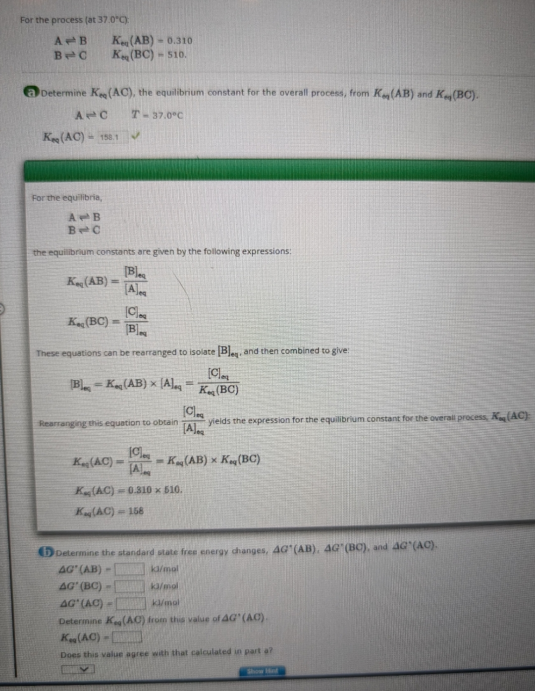 Solved For the process (at | Chegg.com