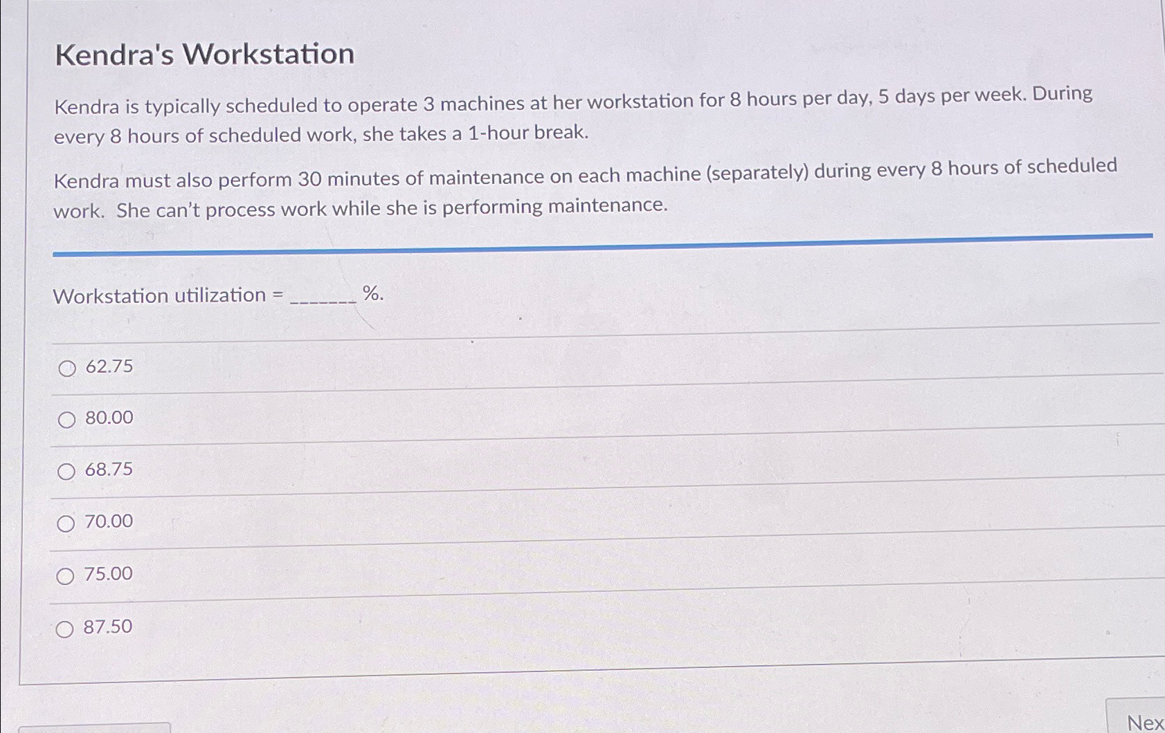 Solved Kendra's WorkstationKendra is typically scheduled to | Chegg.com