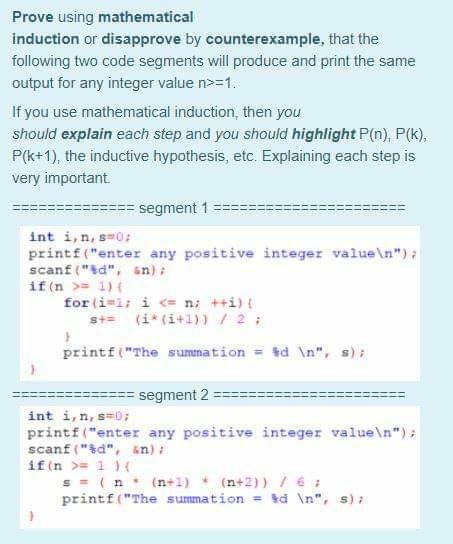 Solved Prove using mathematical induction or disapprove by | Chegg.com