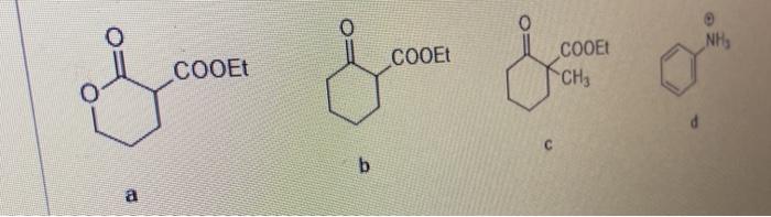 Solved 0 0 NHS COOEt COOEt CODE CHE b a | Chegg.com