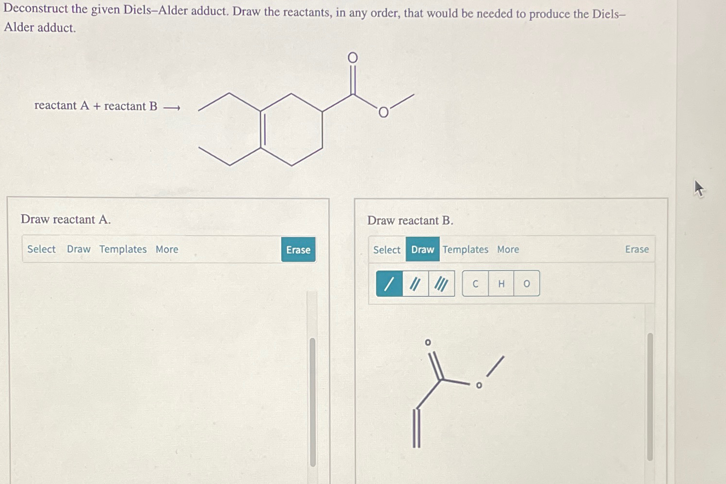 Solved Deconstruct the given Diels-Alder adduct. Draw the | Chegg.com