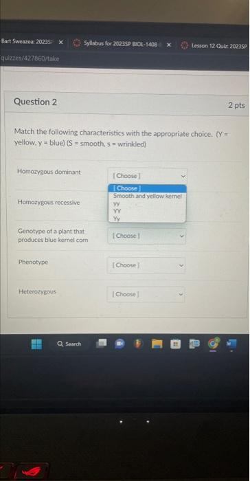 Solved Match the following characteristics with the | Chegg.com