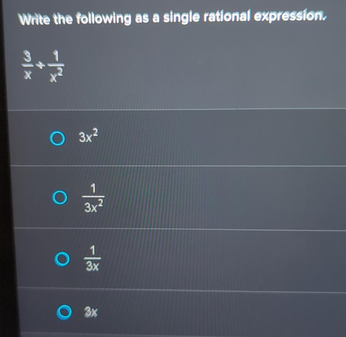 Solved Write the following as a single rational | Chegg.com