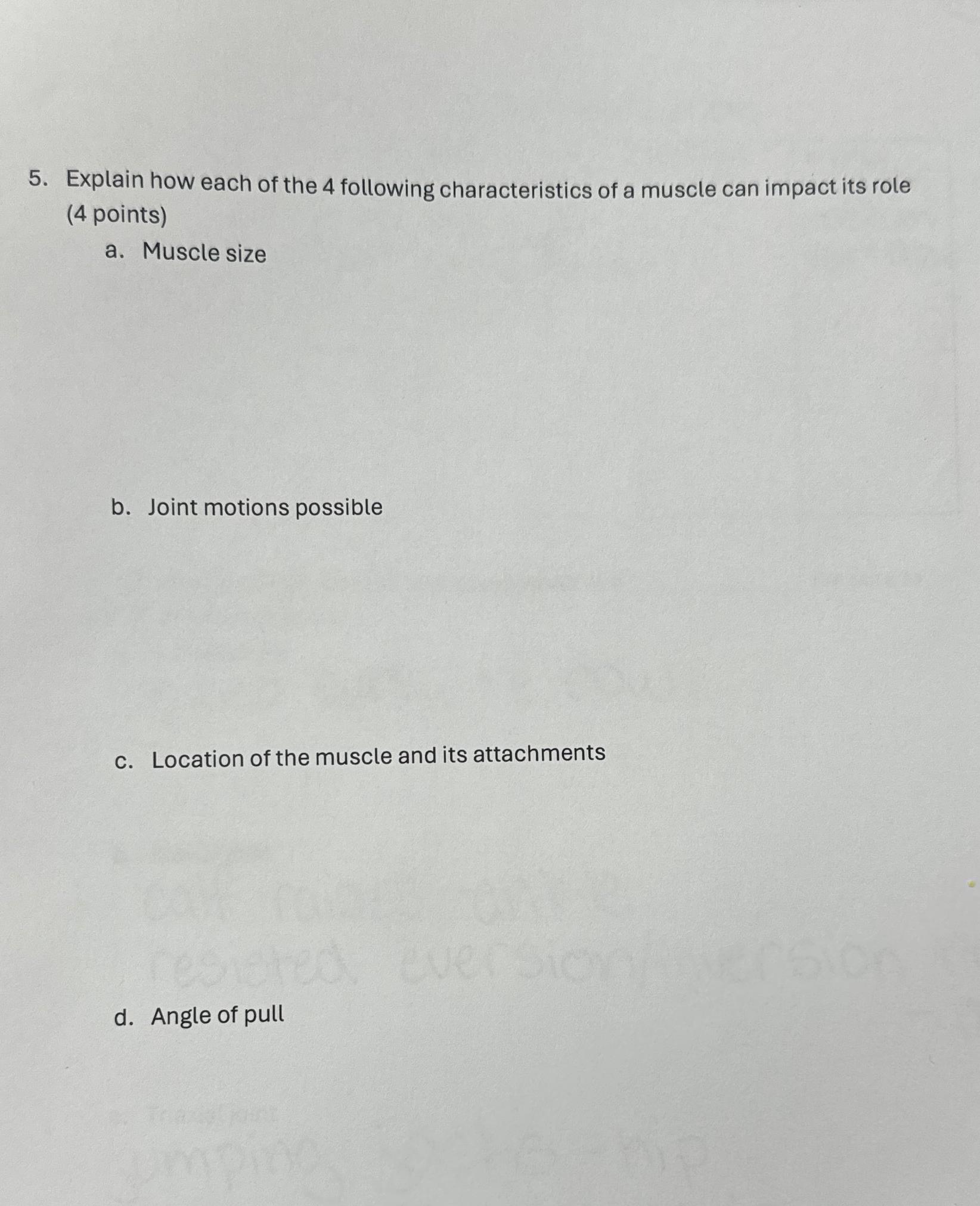 Solved Explain how each of the 4 ﻿following characteristics | Chegg.com
