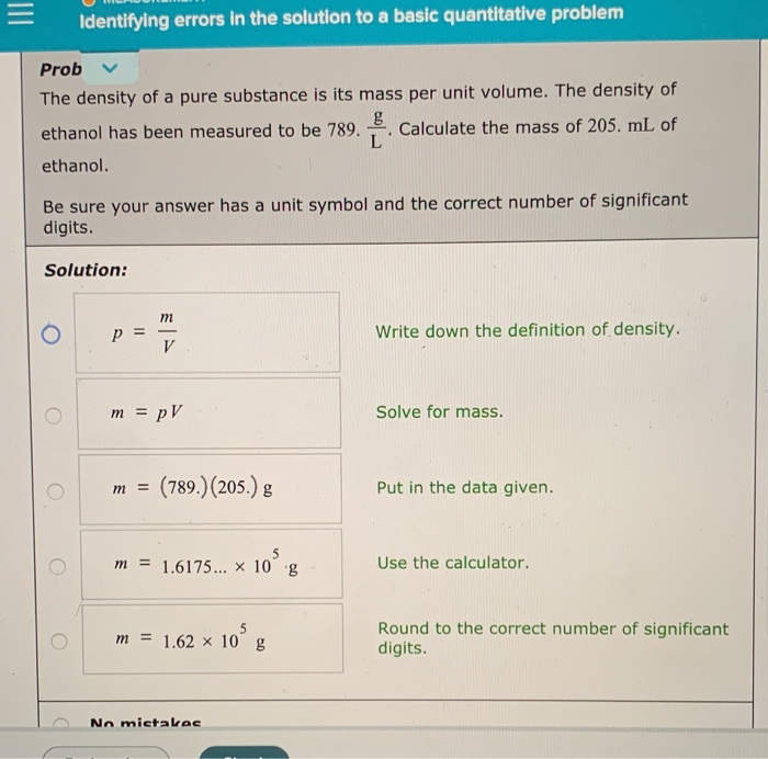 Solved Iii Identifying Errors In The Solution To A Basic 8109