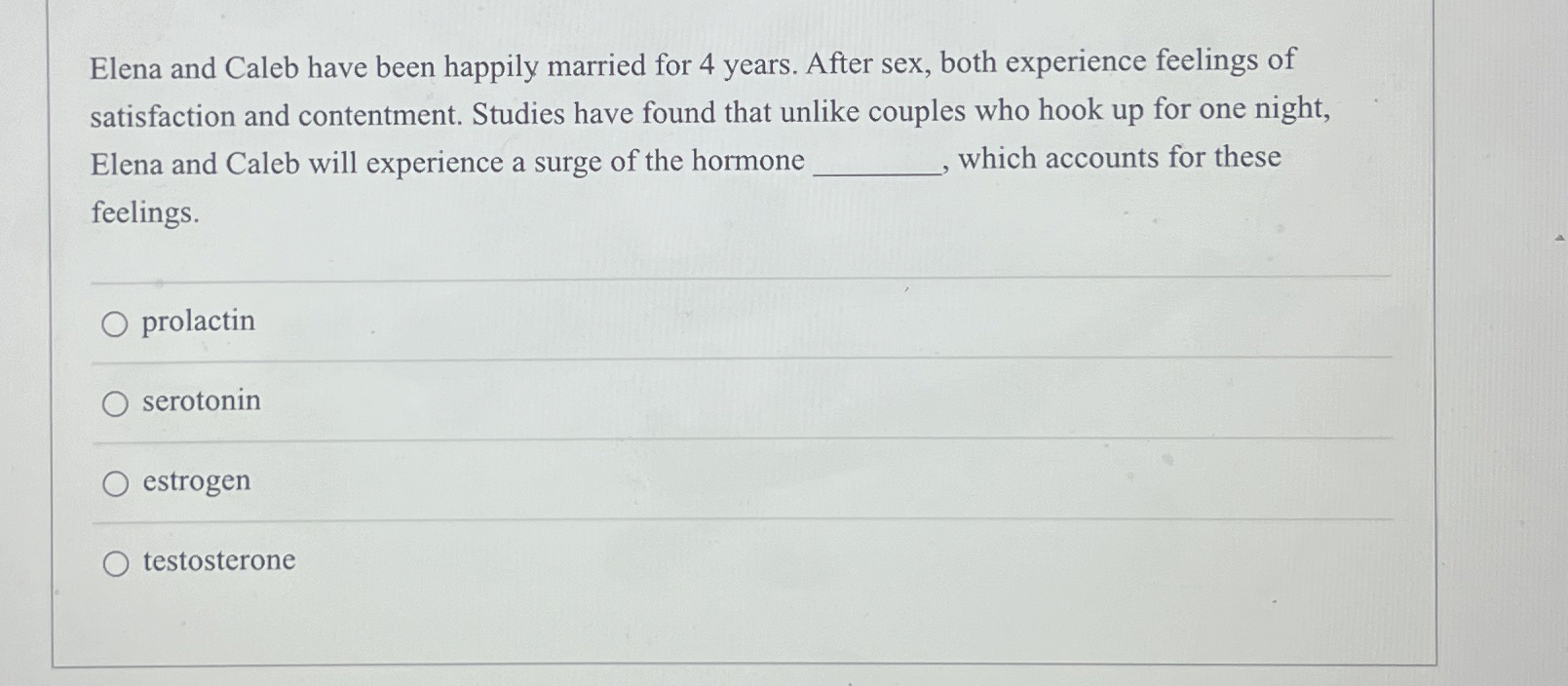 Solved Elena and Caleb have been happily married for 4 | Chegg.com