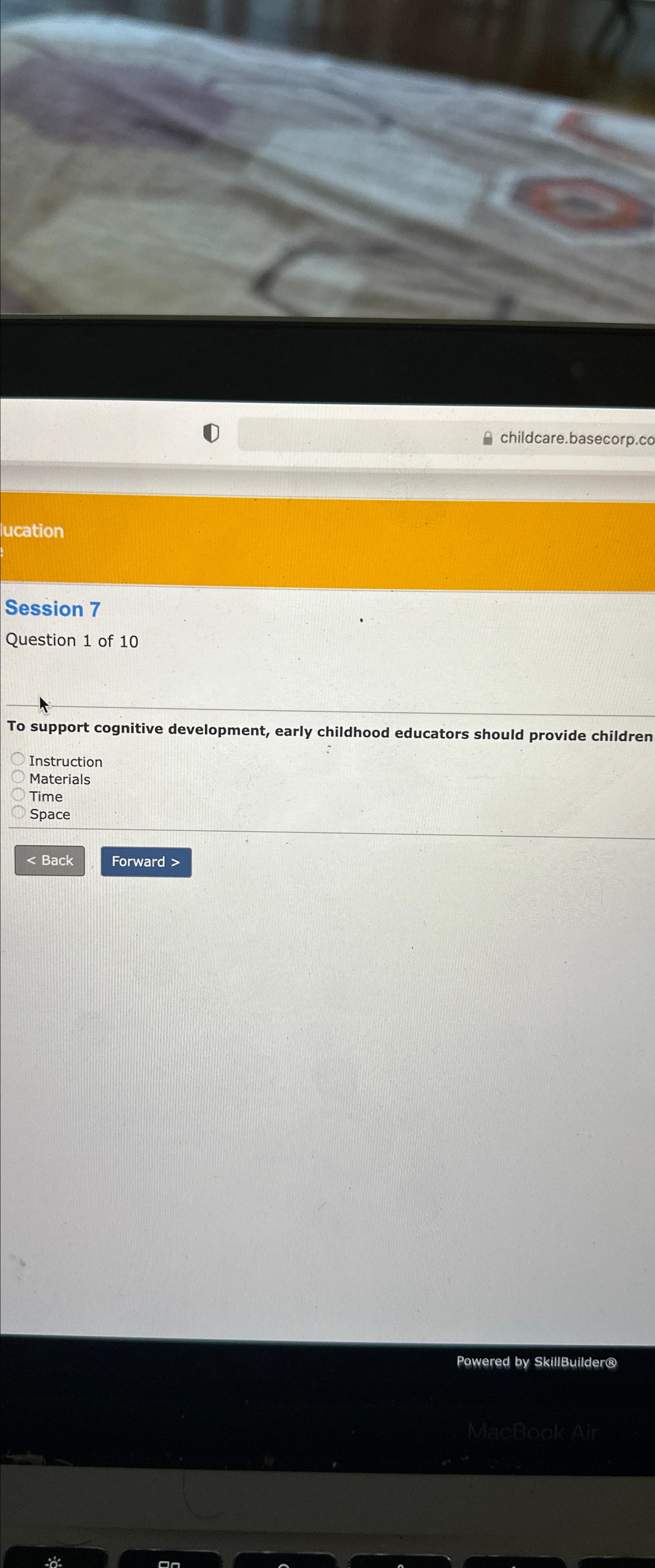Solved Session 7Question 1 ﻿of 10To support cognitive | Chegg.com