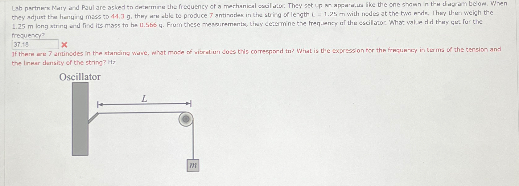 Solved Lab partners Mary and Paul are asked to determine the | Chegg.com