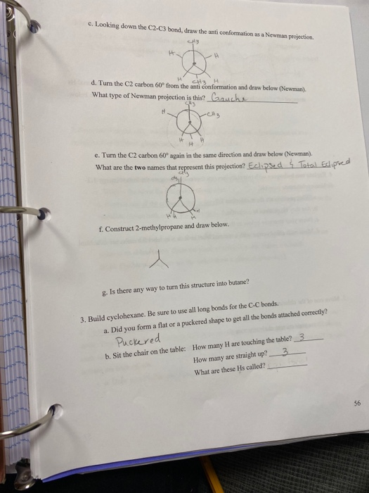 Solved 1. Construct ethane. a. Draw a bond-line structure of | Chegg.com