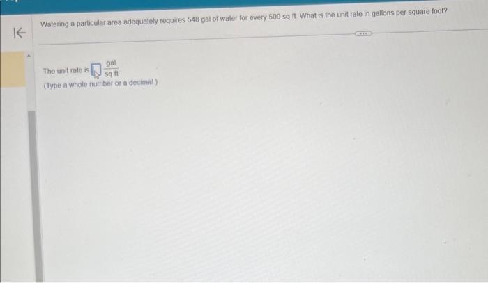 Solved Watering a particular area adequately requires 548 | Chegg.com