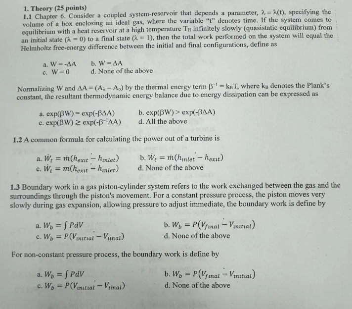 Solved Theory ( 25 ﻿points)1.1 ﻿Chapter 6. ﻿Consider a | Chegg.com