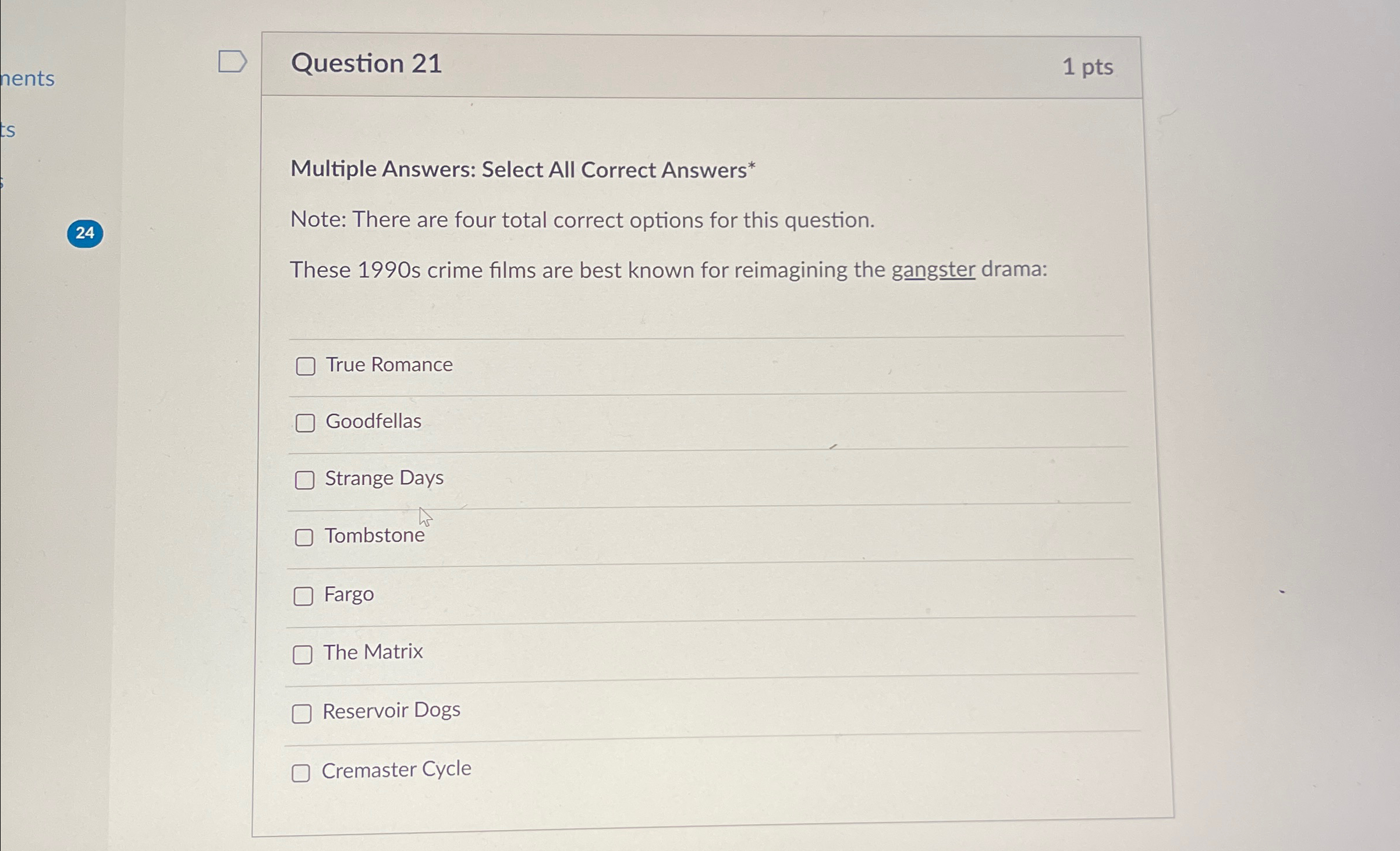 Solved Question 211ptsmultiple Answers Select All Correct