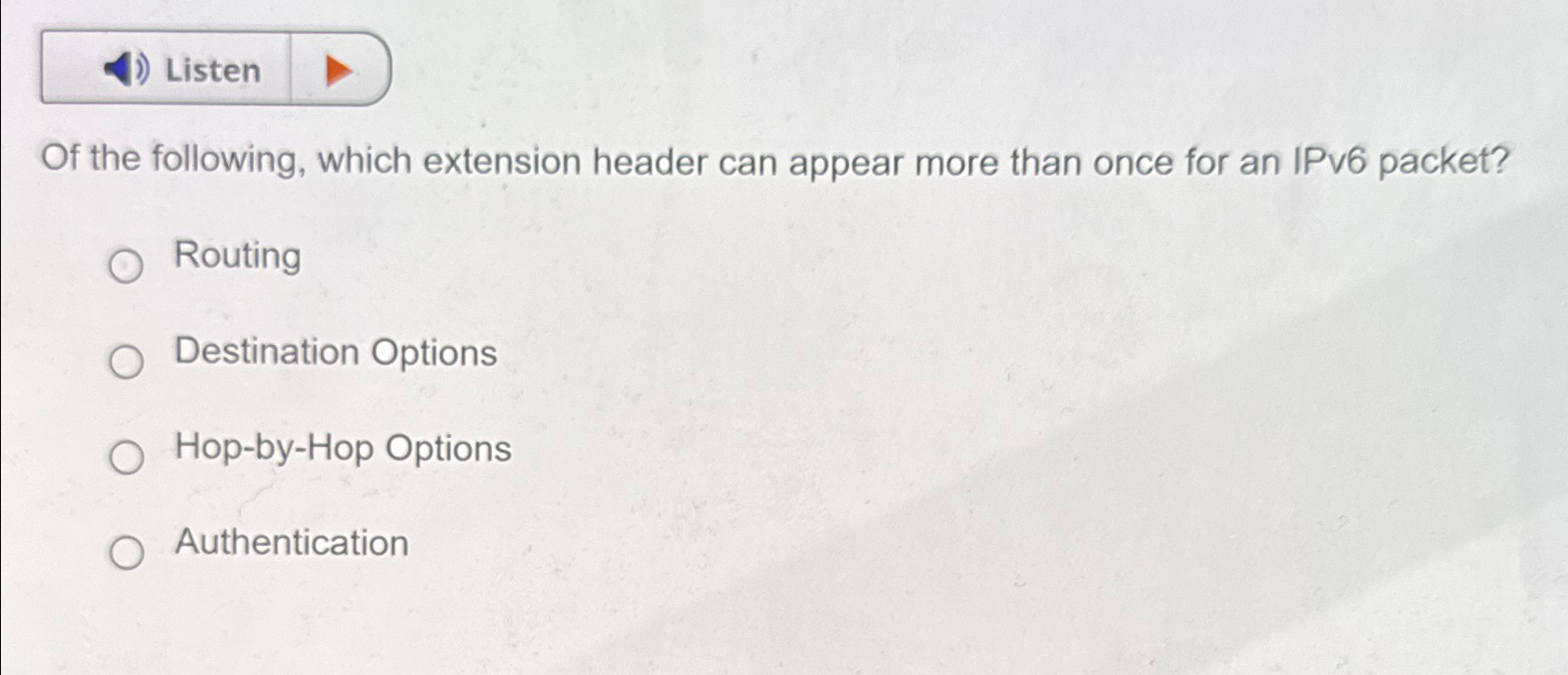 Solved ListenOf the following, which extension header can | Chegg.com