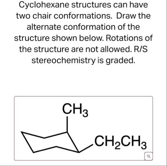 Solved Cyclohexane structures can have two chair | Chegg.com